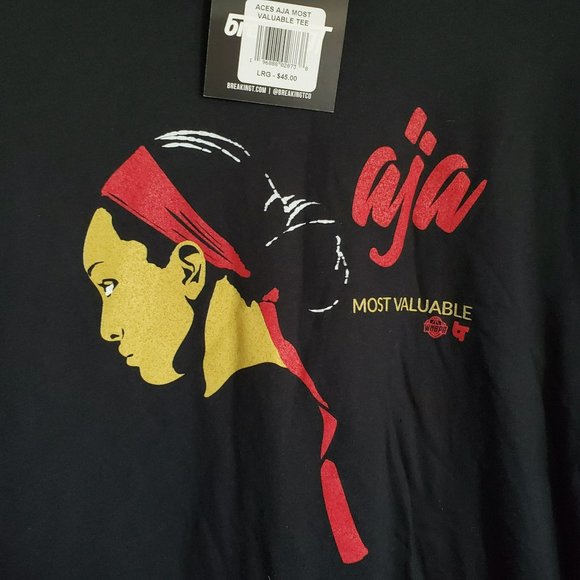 Breaking T | Shirts | Aja Wilson Most Valuable Player Womens Basketball ...